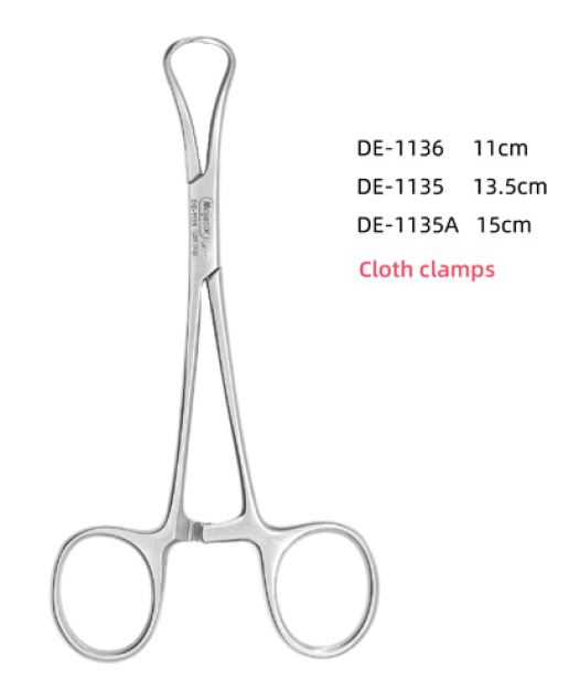 DE-1136: Kẹp Cloth Clamp – Nam Dũng Medical