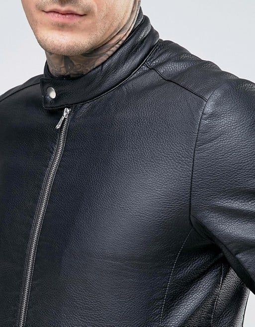 Áo khoác da Faux Leather Racing Jacket – Suplo Fashion
