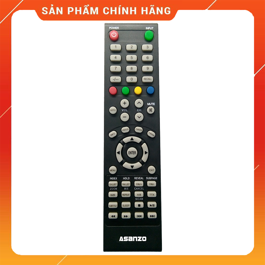 Điều khiển tivi asanzo 32AH102 - 32AT100 - 32AT120 - 32S610 - 32T660N – Asanzo Hà Nội