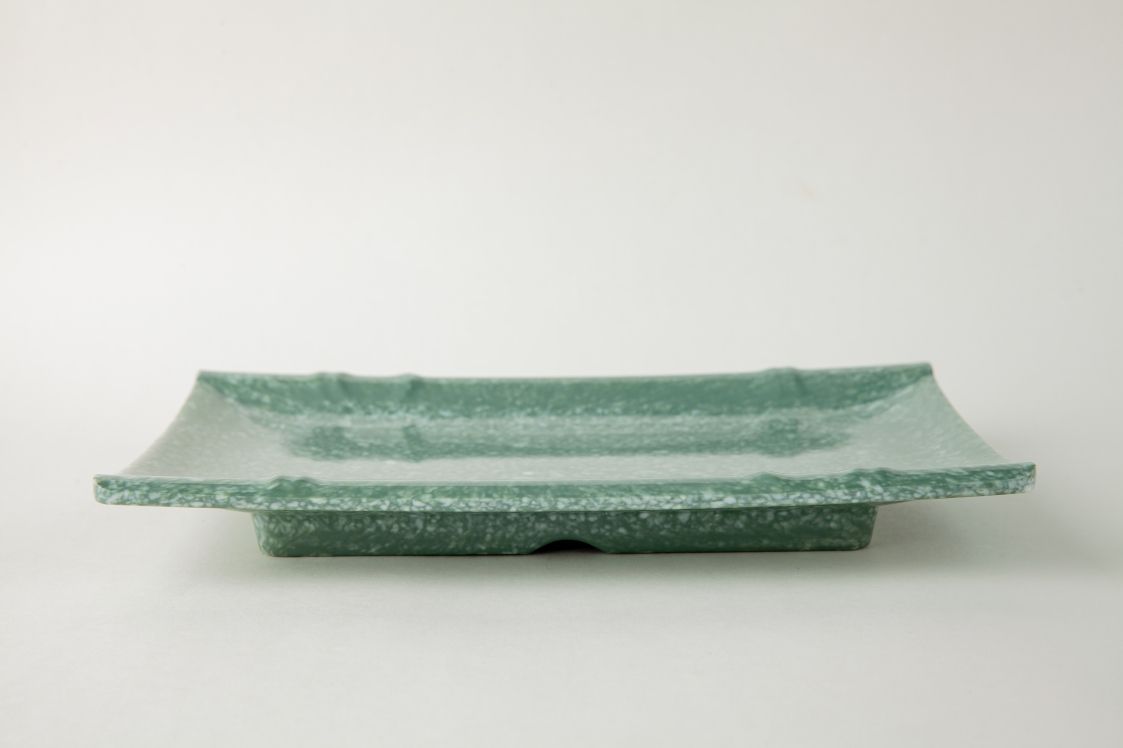 Dĩa Chữ Nhật Có Đế Vân Đá Rêu – Gia Dụng Hoàng Việt