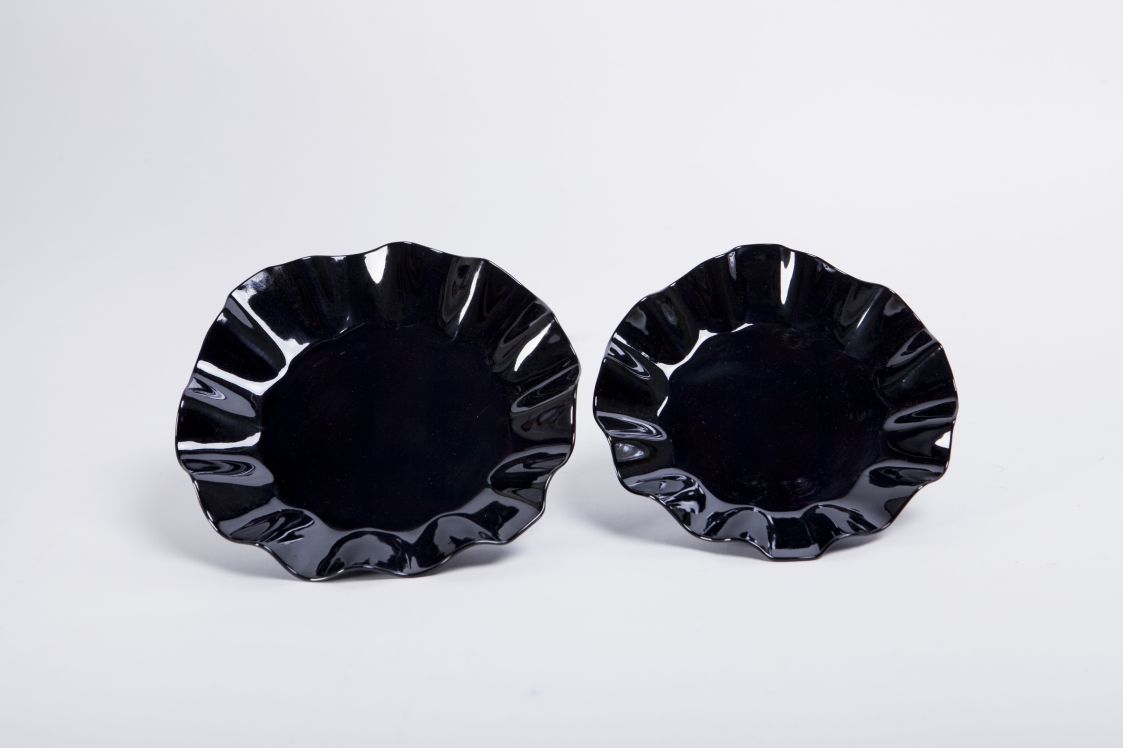 Dĩa Hoa Màu Đen Fataco Melamine Cao Cấp 5 Kích Thước – Gia Dụng Hoàng Việt