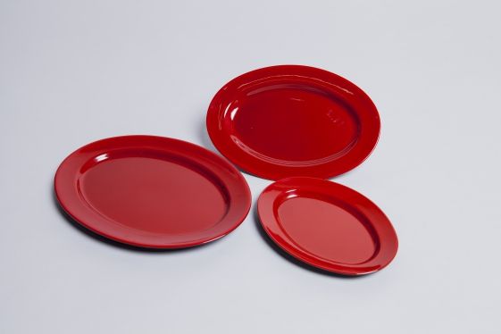 Dĩa Oval Trung melamine 2 lớp HX117 – Gia Dụng Hoàng Việt