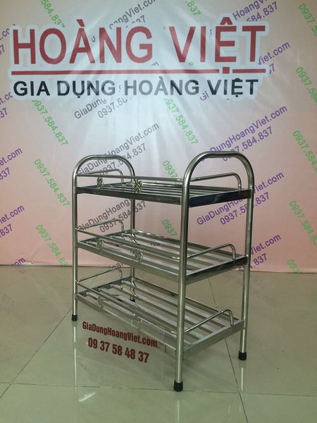 Kệ Giày Dép Inox Hộp Vuông 3 Tầng| Kệ Giày Dép Inox Cao Cấp – Gia Dụng ...