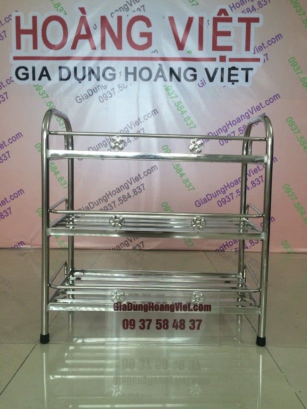 Kệ Giày Dép Inox Hộp Vuông 3 Tầng| Kệ Giày Dép Inox Cao Cấp – Gia Dụng ...