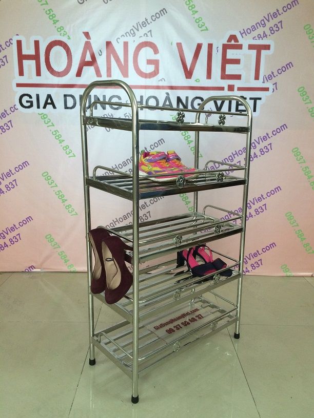 Kệ Giày Dép Inox Hộp Vuông 5 Tầng| Kệ Giày Dép Inox Hộp Vuông Dày – Gia ...