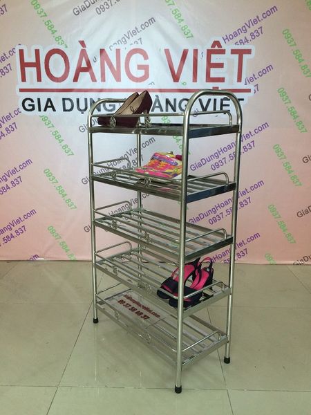 Kệ Giày Dép Inox Hộp Vuông 5 Tầng| Kệ Giày Dép Inox Hộp Vuông Dày – Gia ...