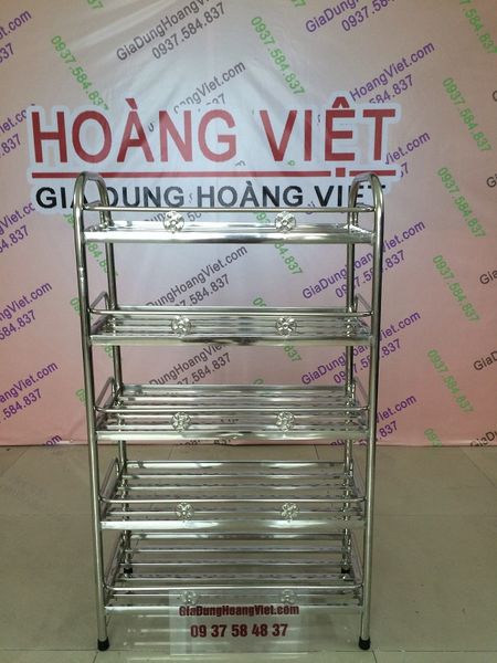 Kệ Giày Dép Inox Hộp Vuông 5 Tầng| Kệ Giày Dép Inox Hộp Vuông Dày – Gia ...