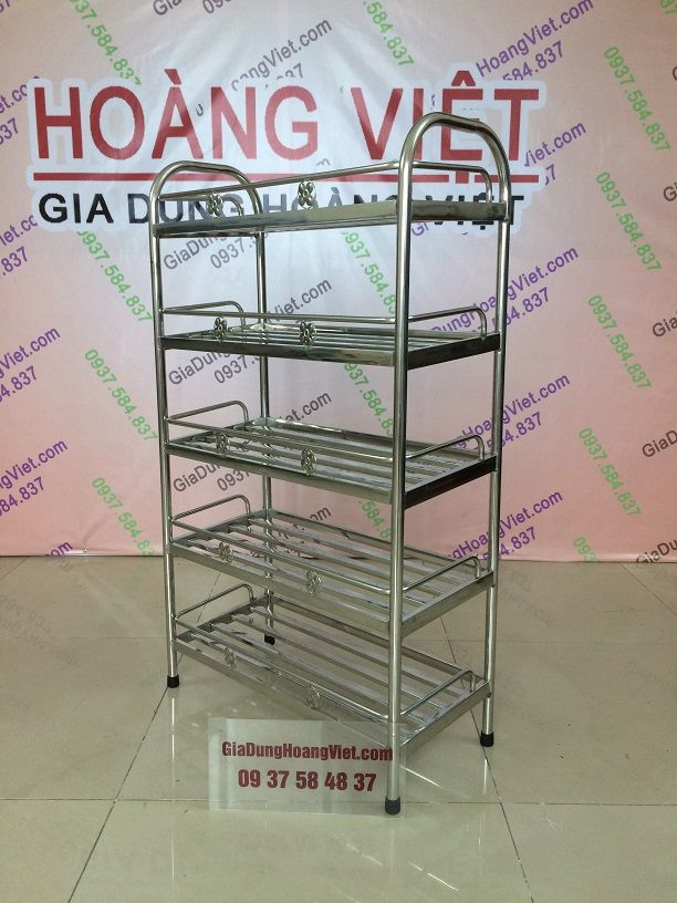 Kệ Giày Dép Inox Hộp Vuông 5 Tầng| Kệ Giày Dép Inox Hộp Vuông Dày – CTY ...