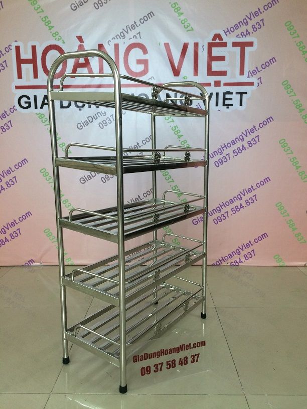 Kệ Giày Dép Inox Hộp Vuông 5 Tầng| Kệ Giày Dép Inox Hộp Vuông Dày – Gia ...