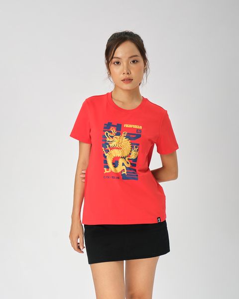 Áo Thun Nữ Tết 2024 Ép Kim Dragon WTS 2399 | COUPLE TX