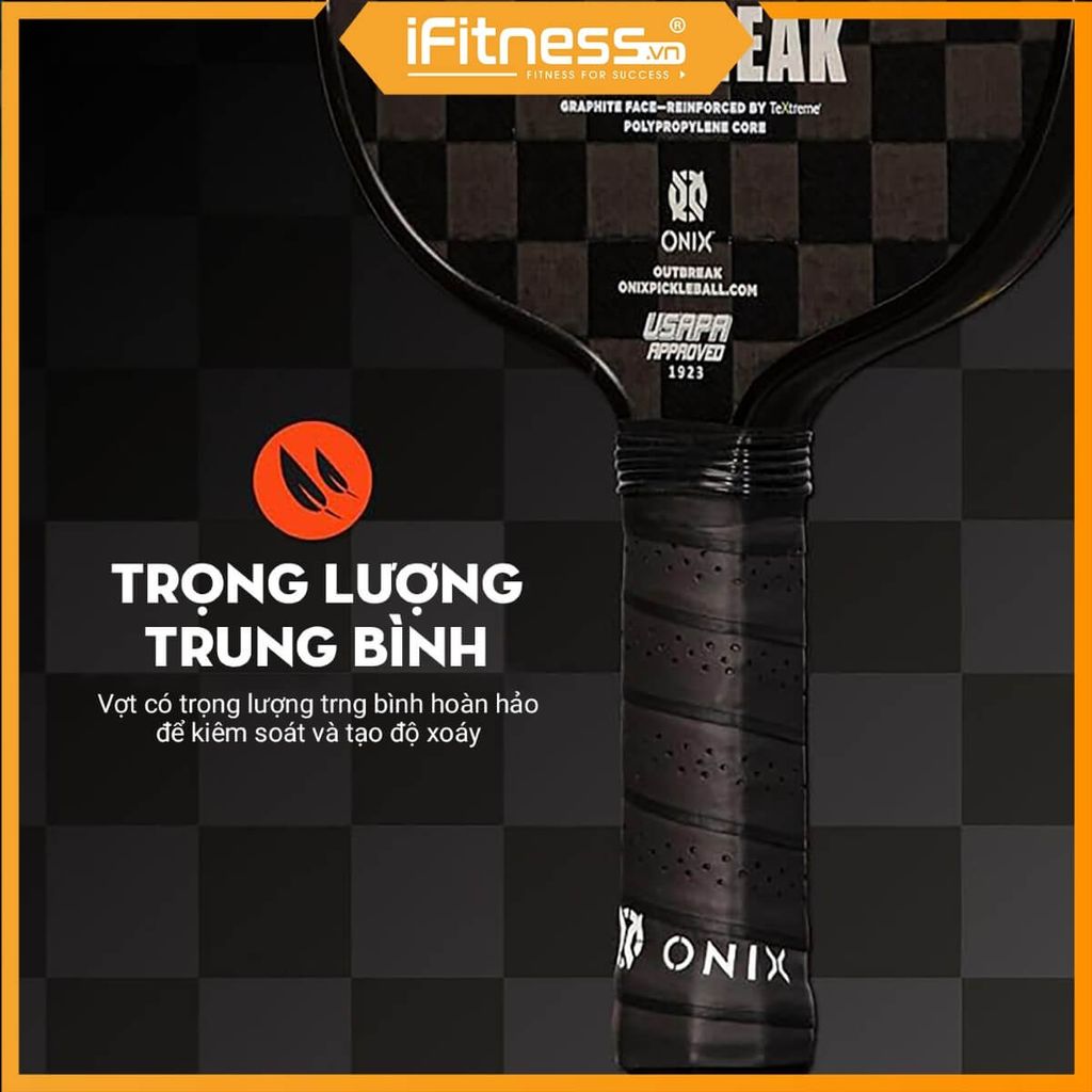Vợt Pickleball Onix Outbreak Performance Chất Liệu Carbon