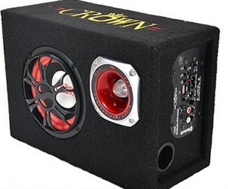 Loa Crown 5 chữ nhật (vuông) dùng USB, điện AC & DC – MinhTien.vip