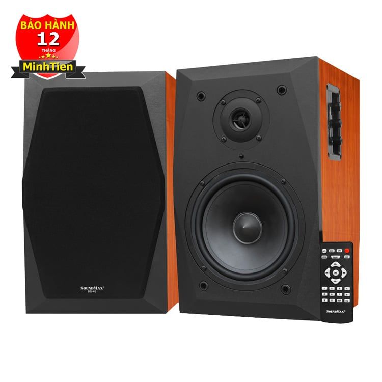 Loa vi tính bluetooth Soundmax BS-40 thùng gỗ 2.0 – MinhTien.vip