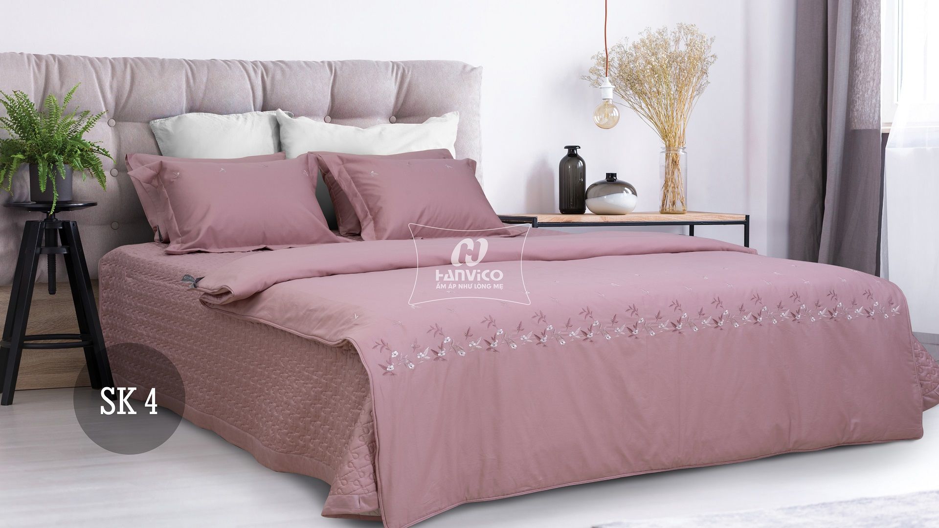 Bộ ga phủ SK4 hanvico – HANVICO ẤM ÁP NHƯ LÒNG MẸ