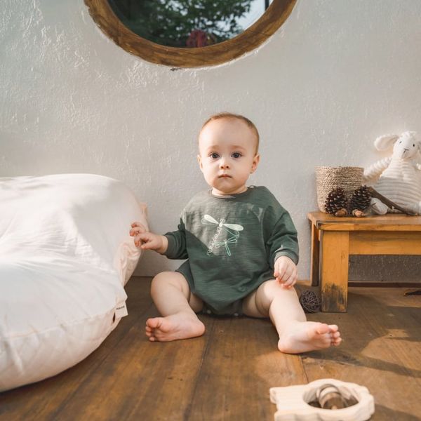 Body chip dài tay cài vai Bu Baby Pure Cotton Dona Xanh lục | snbsho ...