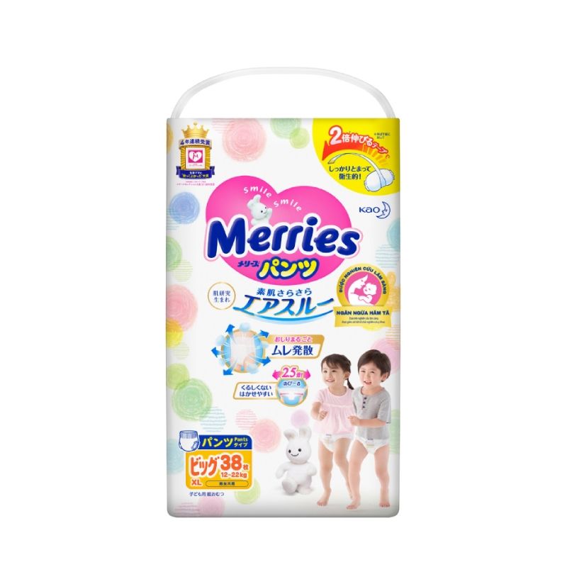 Bỉm quần Merries size XL38 | snbshop.vn – Soc&Brothers