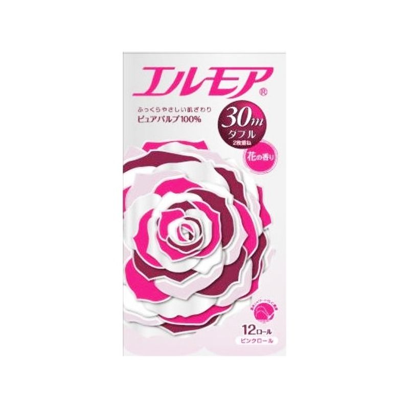 Giấy vệ sinh Ellemoi 12 cuộn x 30m màu hồng | snbshop.vn – Soc&Brothers
