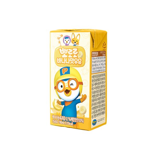 Sữa dinh dưỡng Pororo Vị chuối 190ml | snbshop.vn – Soc&Brothers