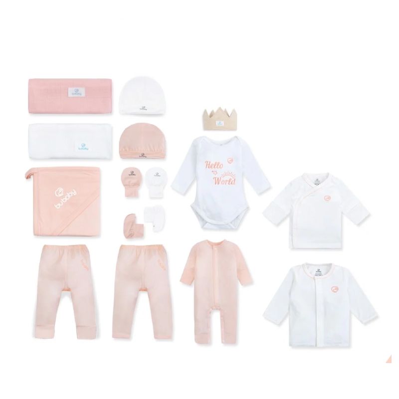 Gift set Bubaby Hello world BGS001SSC12C05 màu Trắng - Hồng cam| snbsh ...