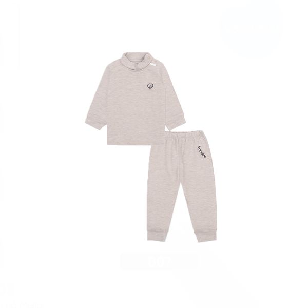 Bộ dài tay cao cổ Bu Baby Mella Melange Be | snbshop.vn – Soc&Brothers