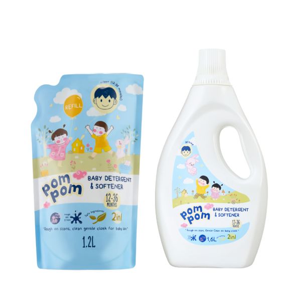 Combo 1 chai Pom Pom Active 1600ml và 1 túi Active 1200ml | snbshop.vn ...