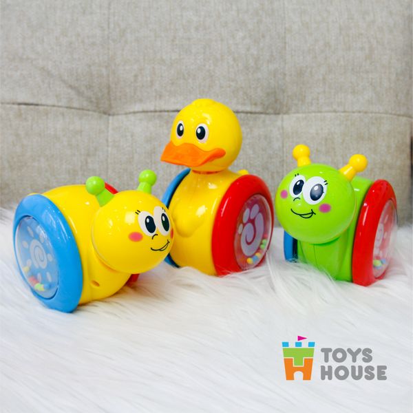 Đồ chơi lật đật có bánh xe cho bé Toyshouse 006-1 hình vịt vàng| snbsh ...
