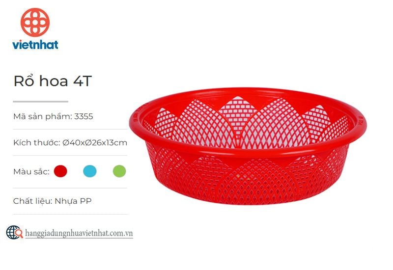 RỔ HOA 2255 – Nhựa Việt Nhật Plastic - Hokori cao cấp