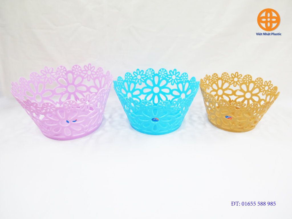 RỔ HOA TRUNG 3432 – Nhựa Việt Nhật Plastic - Hokori cao cấp