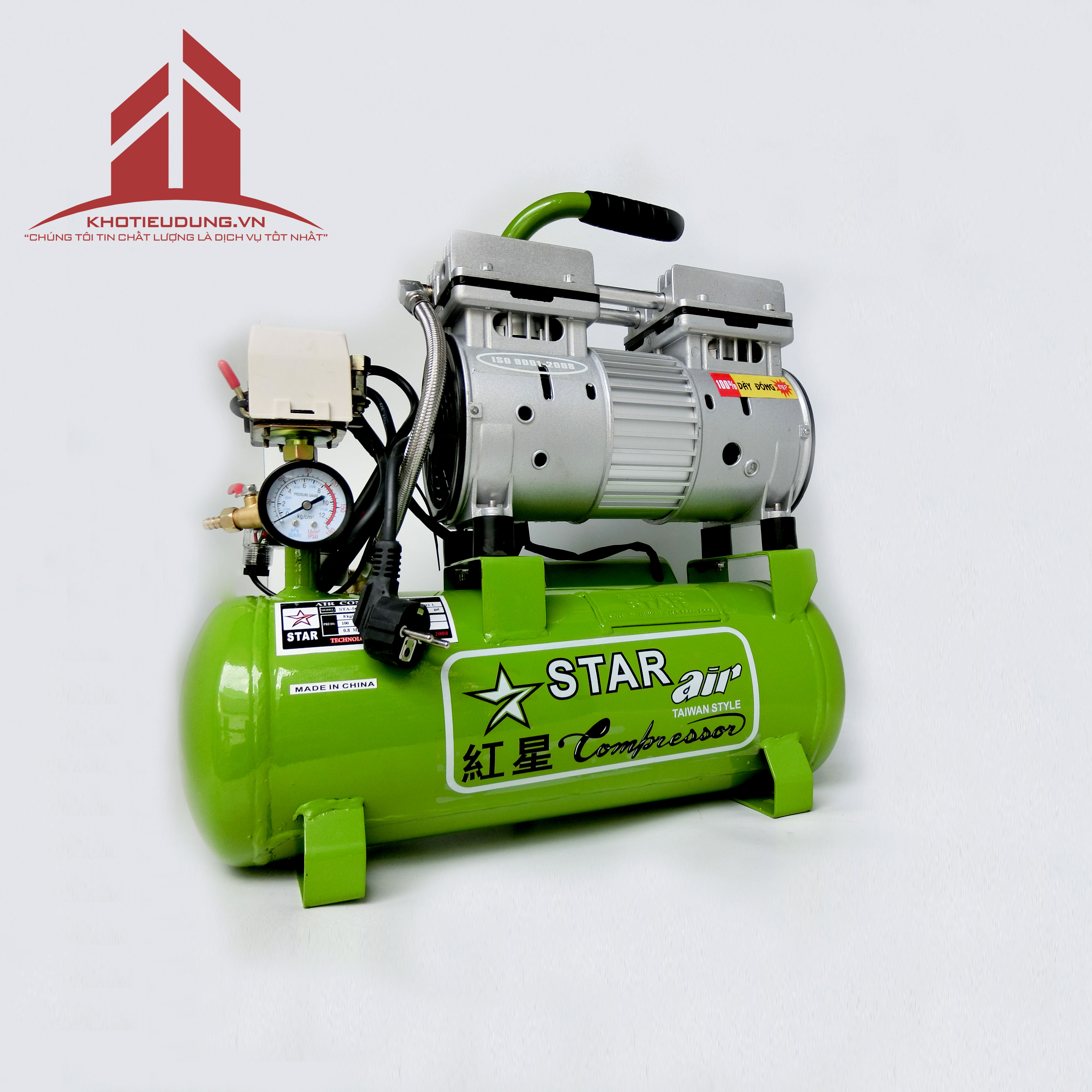 Máy Bơm Hơi Khô Mini Giá Rẻ | Máy Nén Khí Không Dầu HCM – Khotieudung.vn