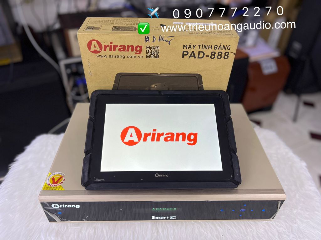 Combo Karaoke Đầu Arirang SmartK+ & Tap Arirang PAD 888