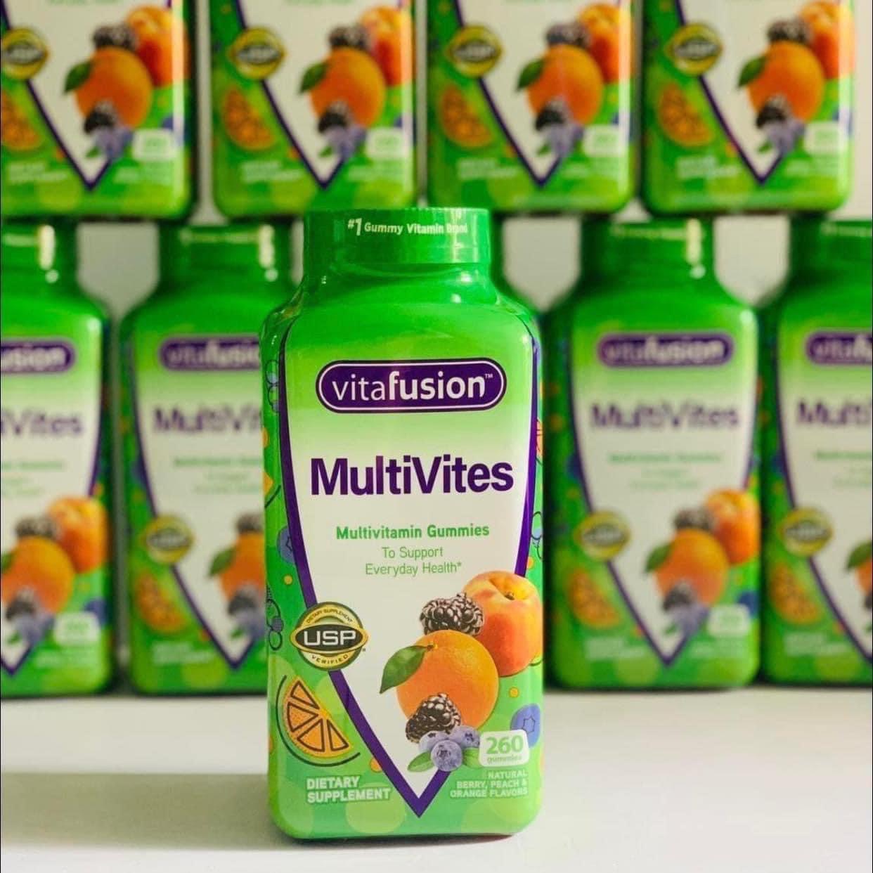 Kẹo Dẻo VITAFUSION -MULTIVITES ( BỔ SUNG VITAMIN TỔNG HỢP hộp 260 viê