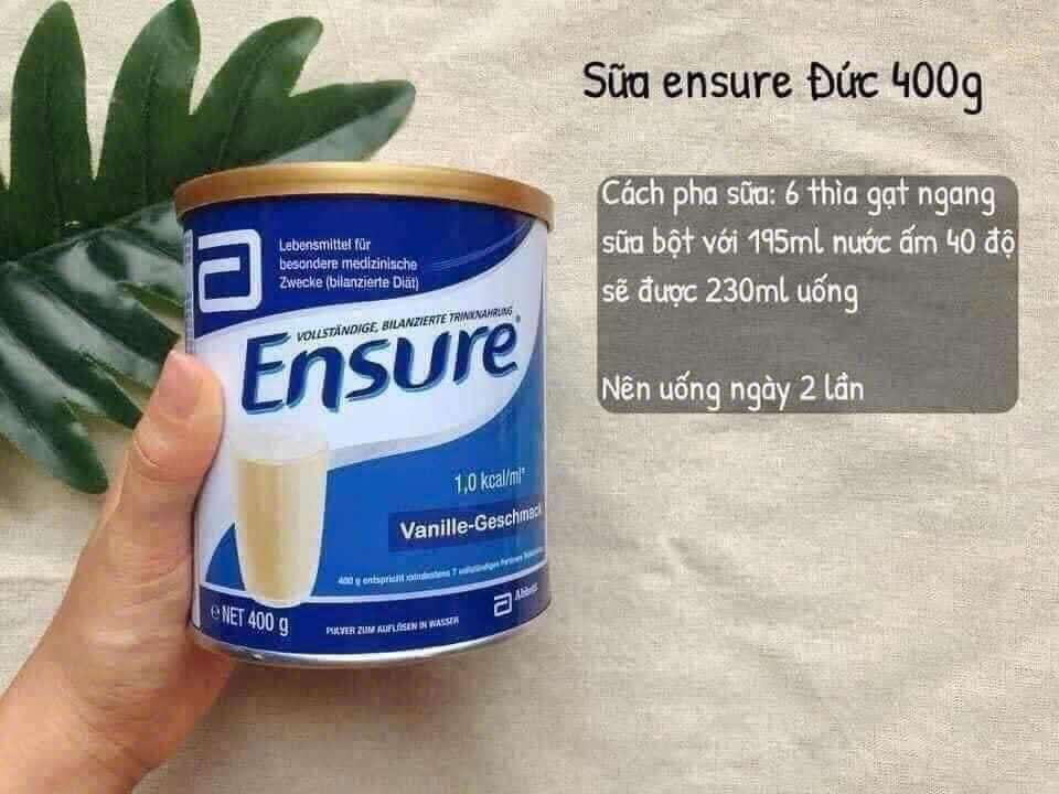Sữa Ensure Đức 400g Mẩu mới