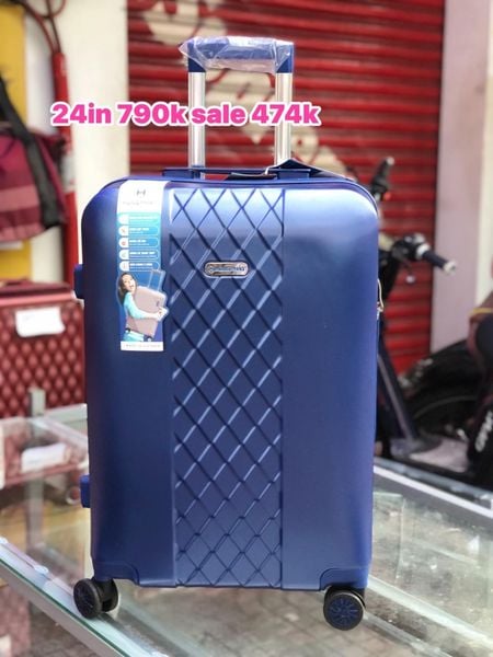 Vali 24in nhựa xanh than 612