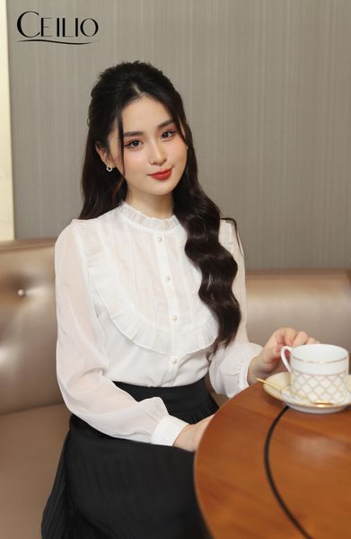 GH SM67 Somi xếp ly và đáp ren dọc – CEILIO