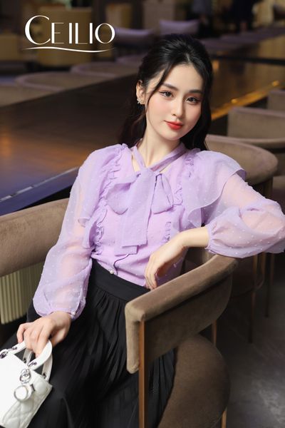 GH SM67 Somi xếp ly và đáp ren dọc – CEILIO