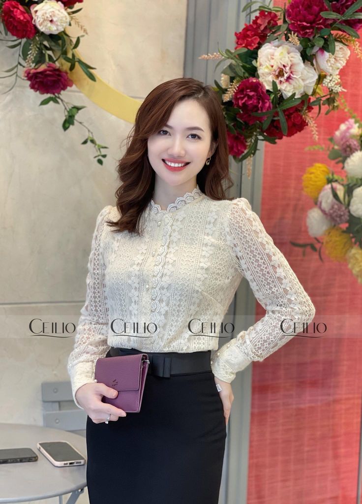 GH SM67 Somi xếp ly và đáp ren dọc – CEILIO