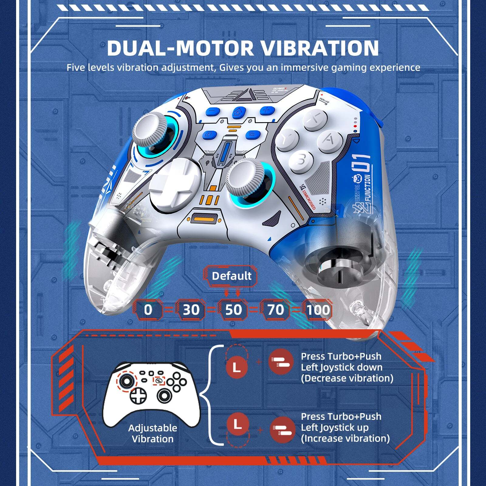 Tay cầm không dây Mecha Orange cho Nintendo Switch IINE L787