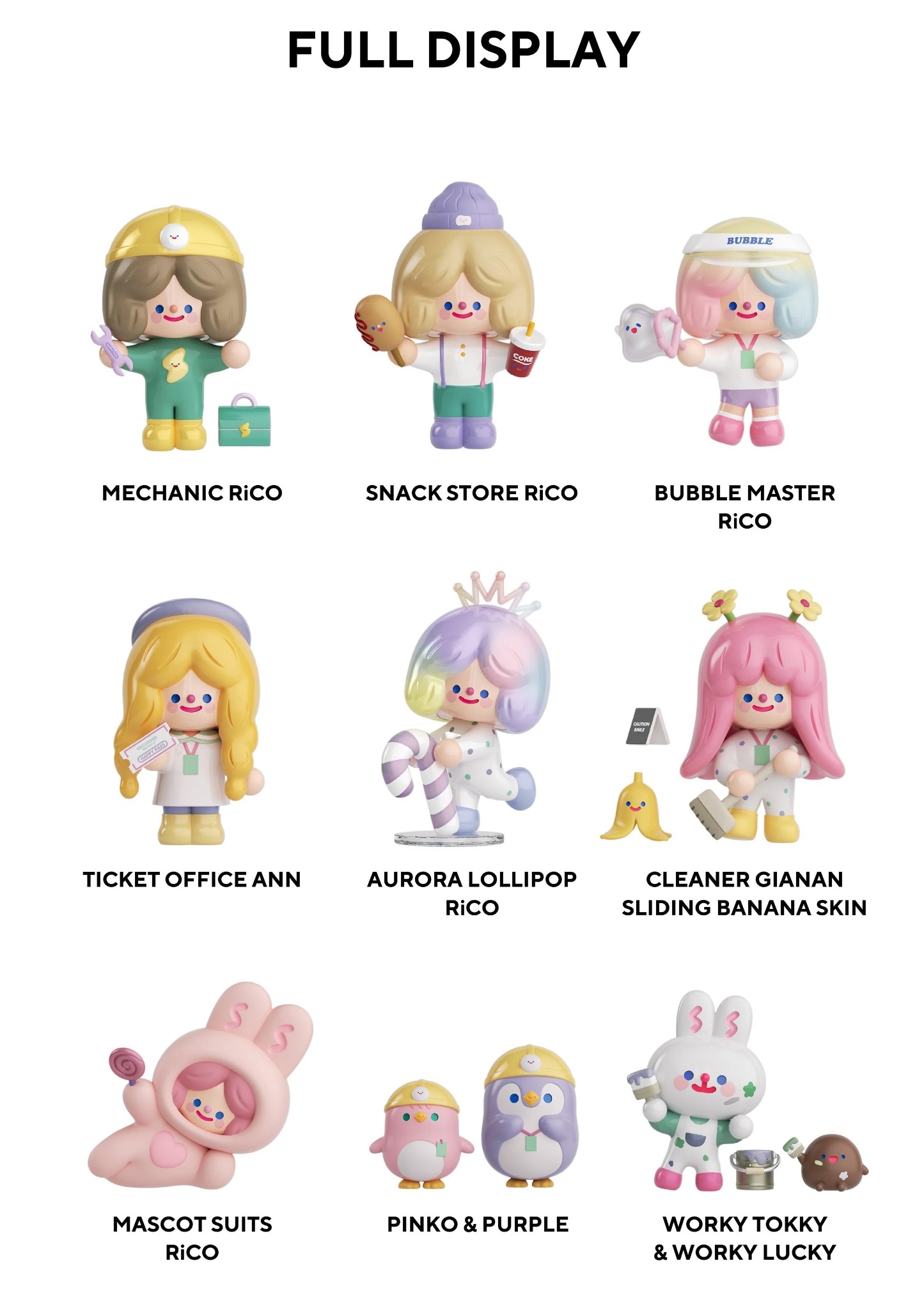 Finding Unicorn RiCO Happy Factory Blind Box Series | Mimigame.vn