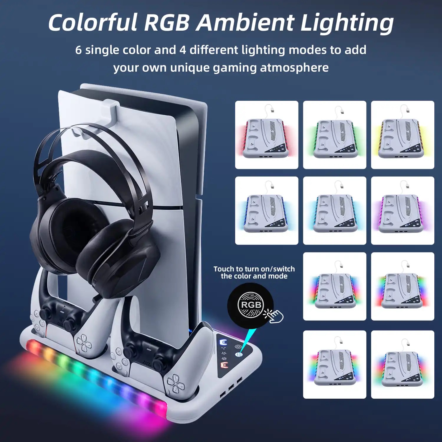 Dobe PS5 Slim Multifunctional Cooling Stand TP5-3557 | MIMIGAME.VN