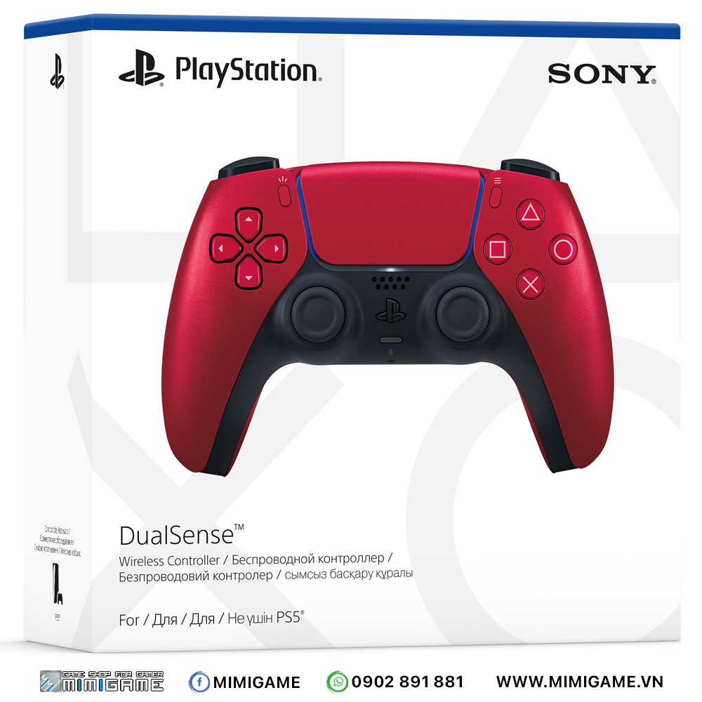 Tay Cầm PS5 Dualsense Wireless Controller Volcanic Red - mimigame.vn