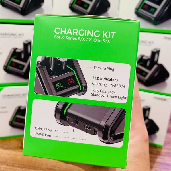 Bộ Pin Kèm Đế Sạc cho Tay Cầm Xbox Series, Xbox One / DOBE TYX-0672S – Mimi Game Shop