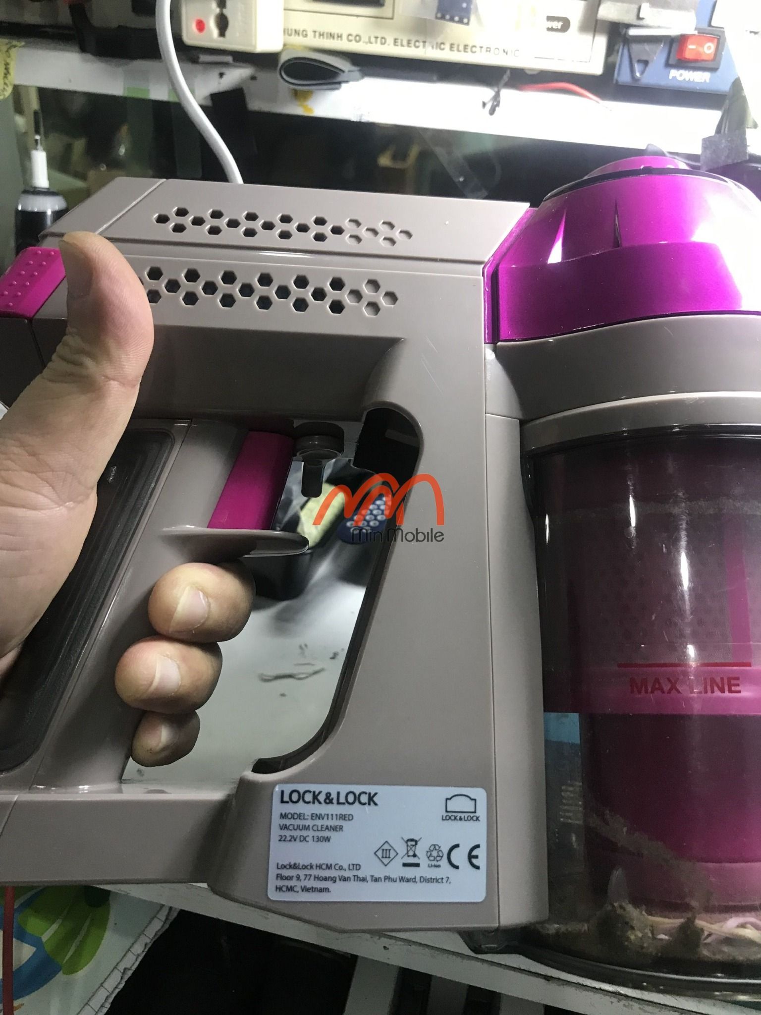 Thay Pin Máy Hút Bụi Lock&Lock model ENV111 – Min Mobile