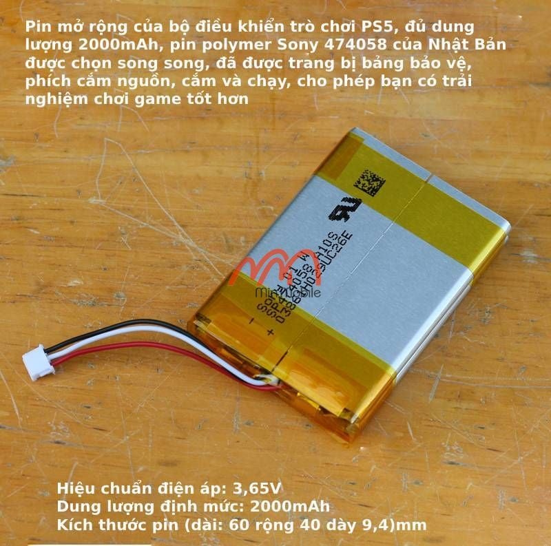 Pin Dung Lượng Cao Tay Cầm Điều Khiển Sony Playstation PS5 – Min Mobile