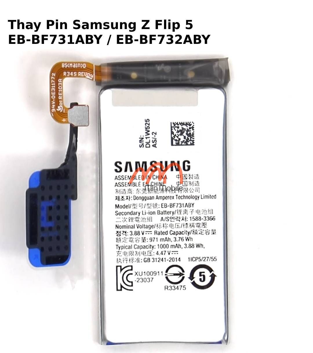 Thay Pin Samsung Z Flip 5 EB-BF731ABY / EB-BF732ABY – Min Mobile