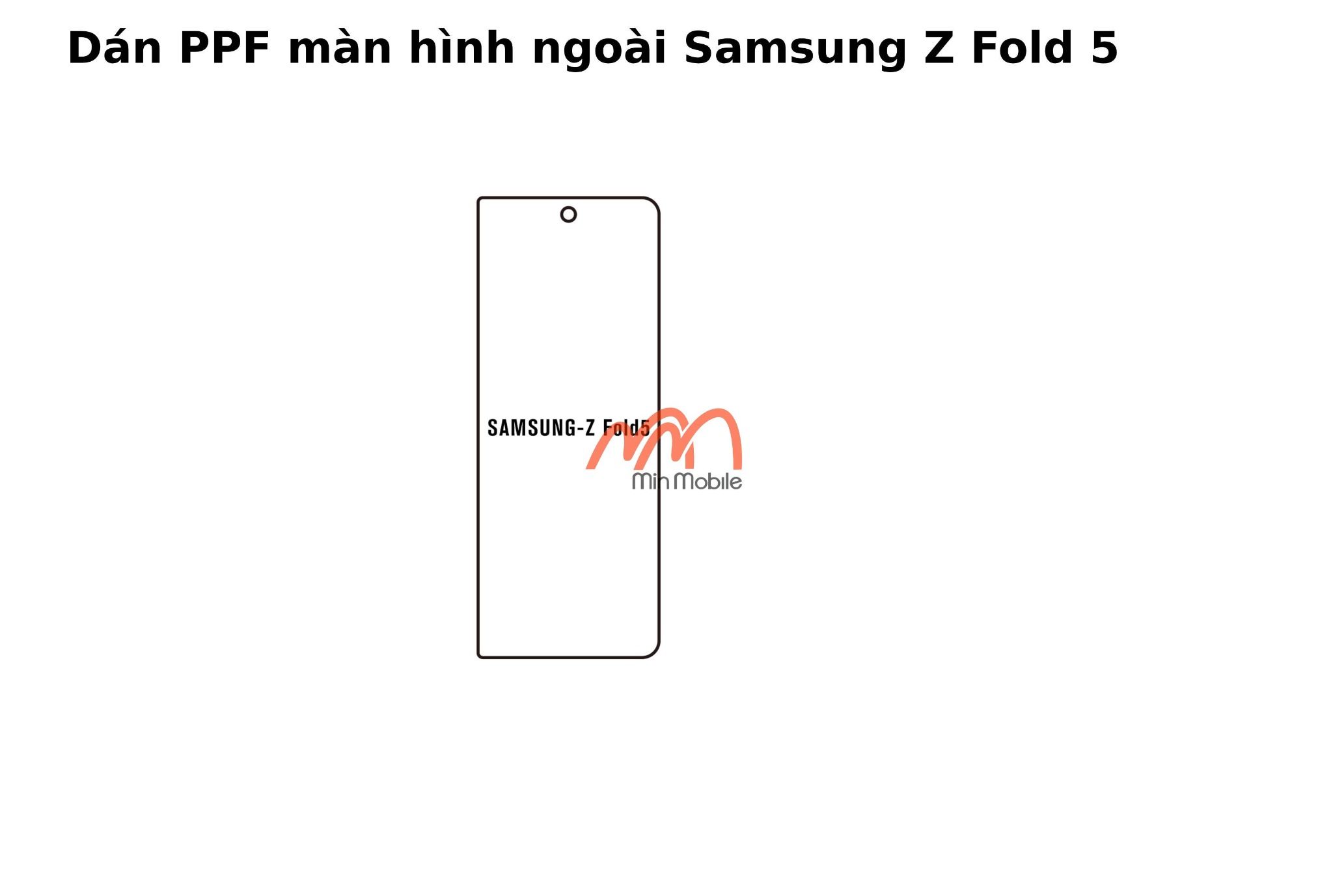 Dán PFF full Màn Hình Samsung Z Fold 5 – Min Mobile
