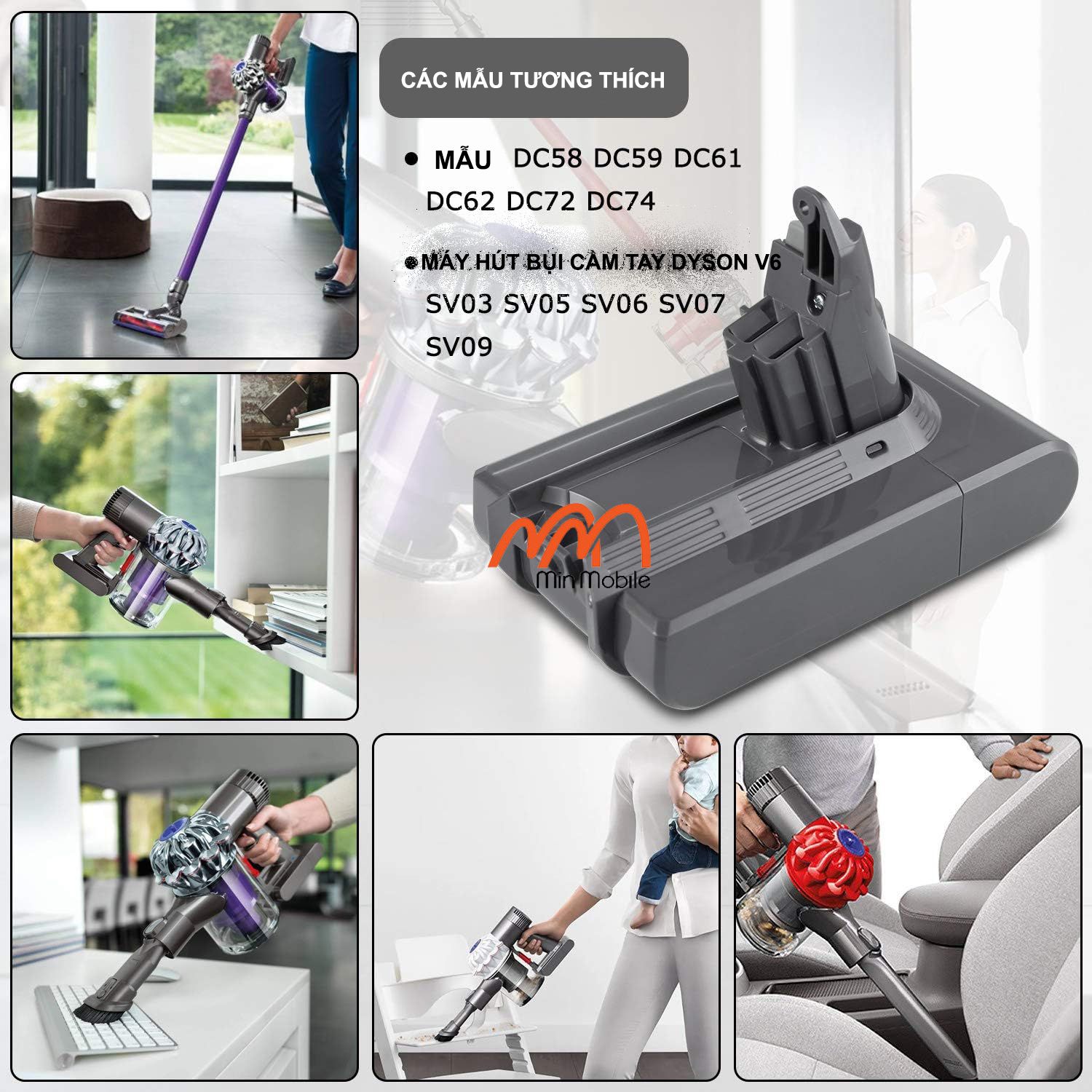 Pin Máy Hút Bụi Dyson DC62 - DC61 - DC60 – Min Mobile