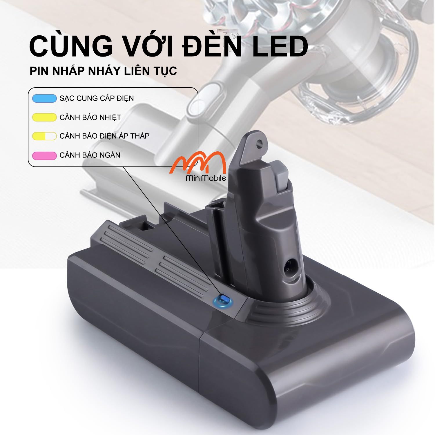 Pin Máy Hút Bụi Dyson DC62 - DC61 - DC60 – Min Mobile