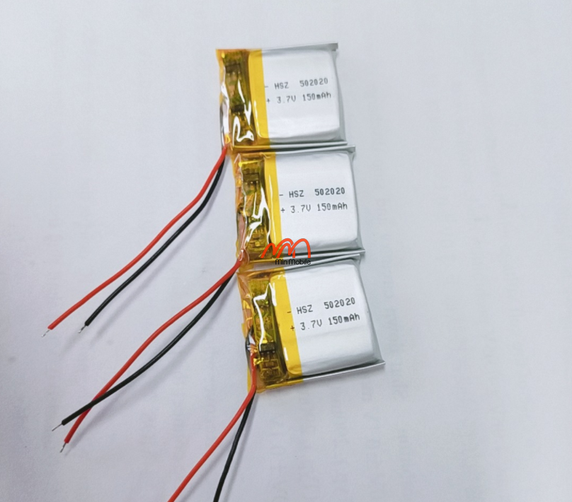 Pin Li-Po (Lithium-Polymer) 3.7V 052020-150mAh – Min Mobile