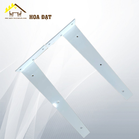 Bas sắt L, sơn tĩnh điện trắng 400x150x4mm