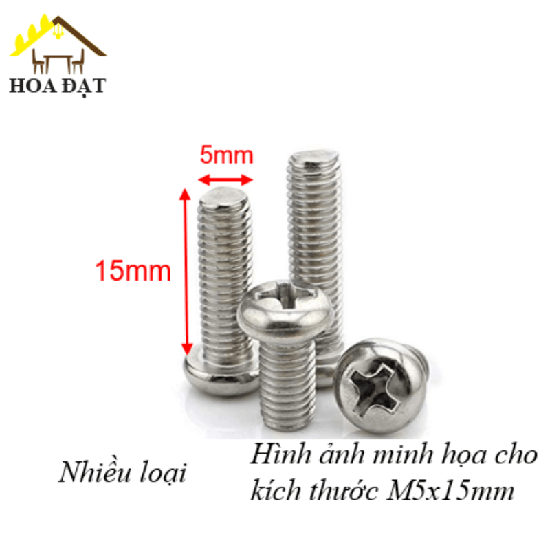 Bulong ốc bi Vinahardware loại M5, inox 304-HSS510IN